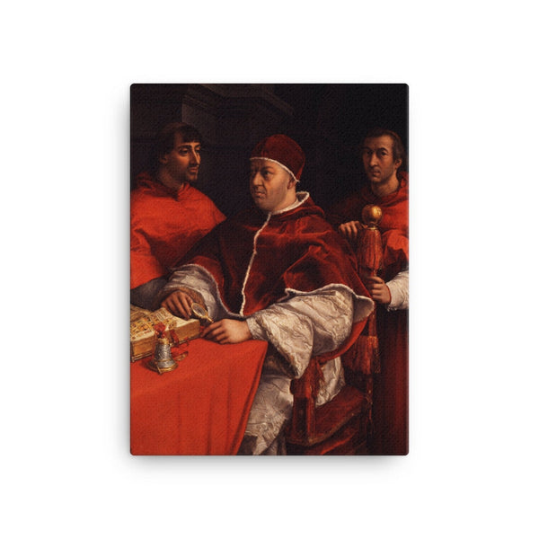 Portrait of Pope Leo X with Cardinals Giulio de' Medici and L...